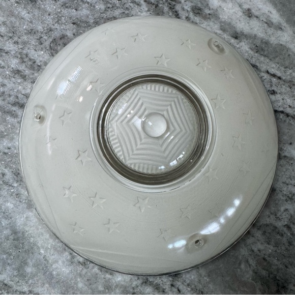 Other | Vintage Star Pattern Glass Ceiling Light Shade Art Deco Style ...